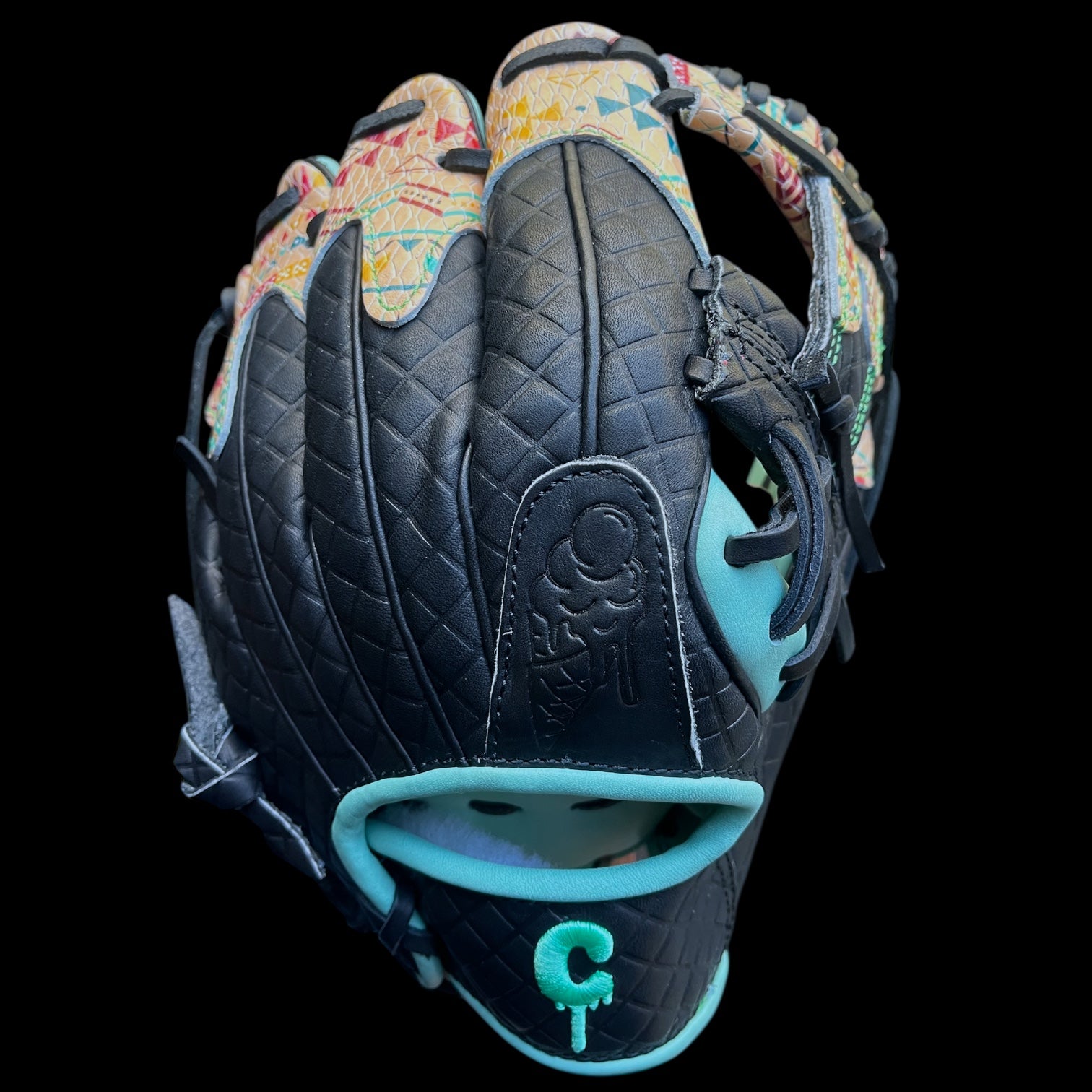 CUSTOM Ice Cream Color Drip 11.5” I-Web Infield Baseball Glove – Custom ...