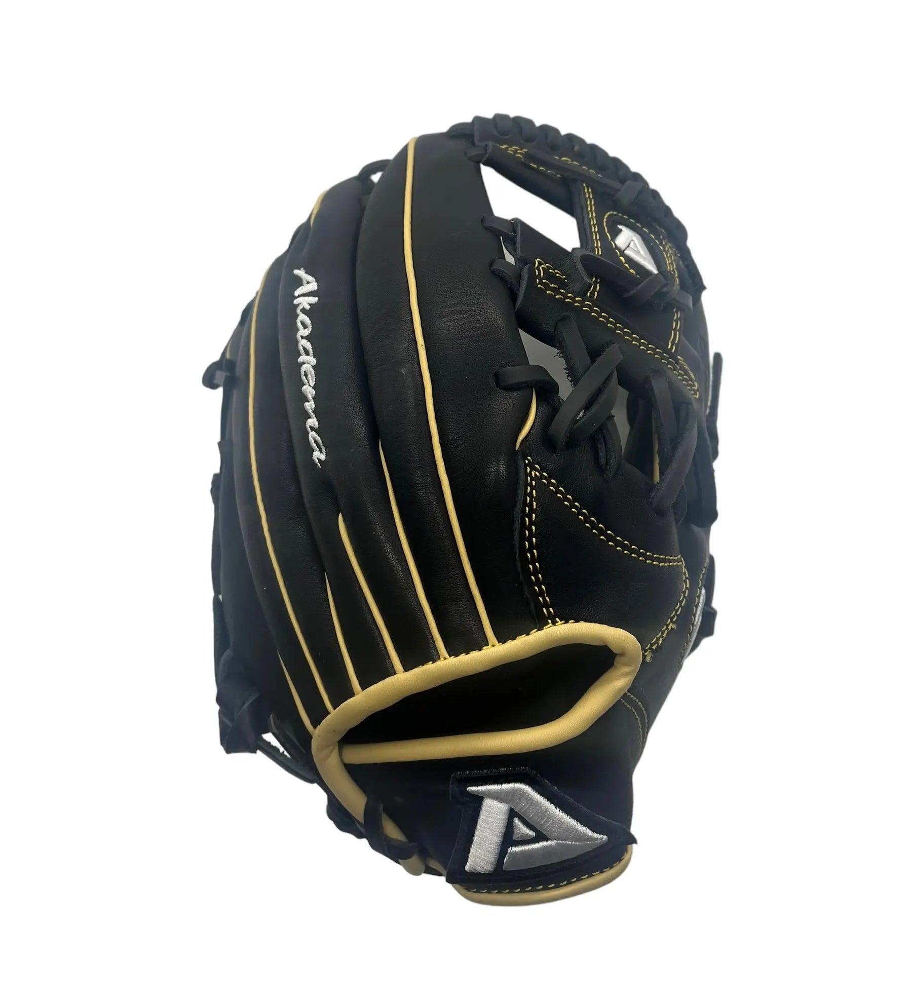 Akadema Torino Series 11.5” Inch Black Blue I Web Infielders Glove ...