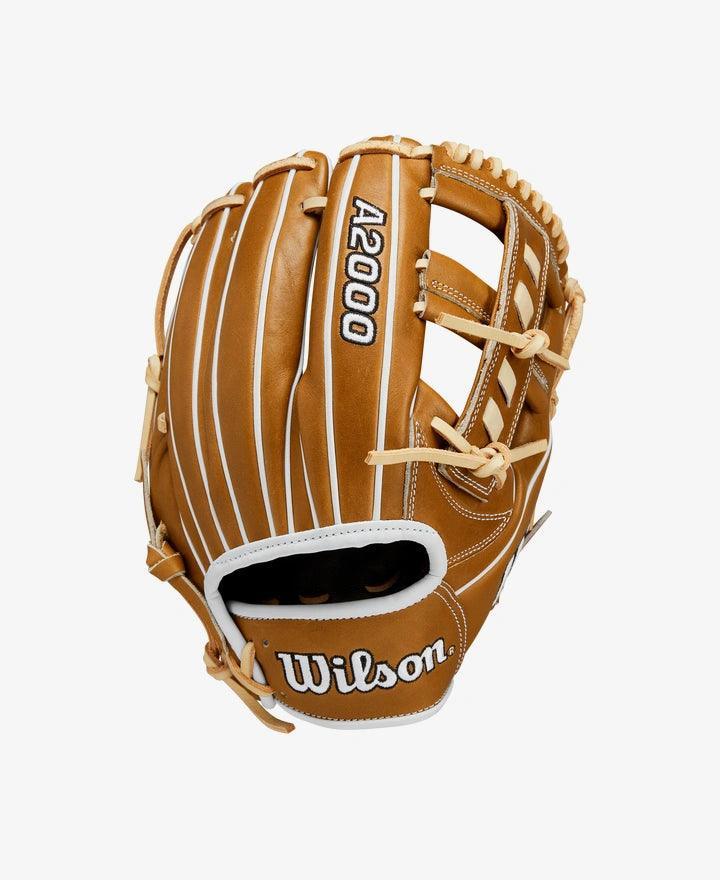 Wilson A2000 11.5” Laced Cross Web Brown Infield Glove – Custom Ballgloves